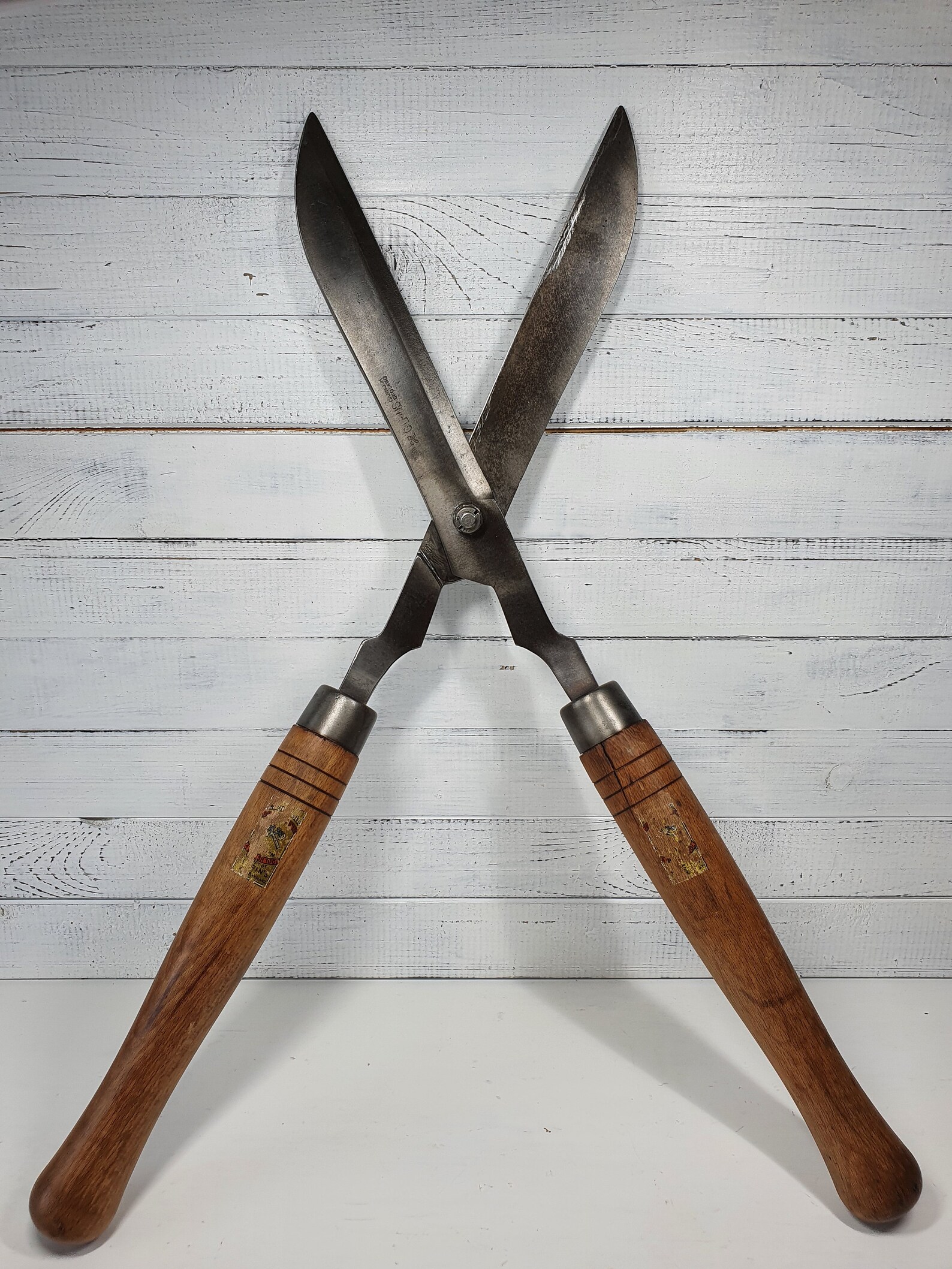 Large Vintage garden hedge shears collectible garden tools | Etsy