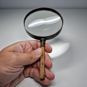 Antique Magnifying Glass, Old German Magnifier Reading Glass With ...