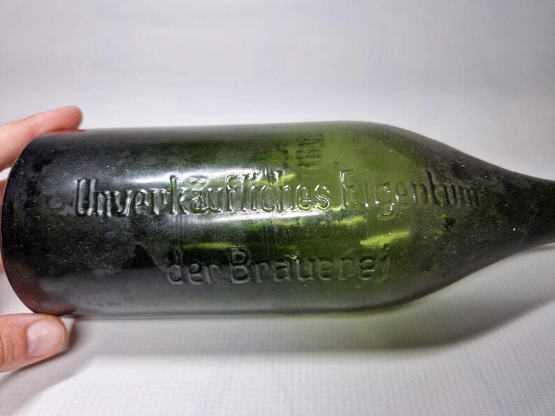 Antique German Beer Bottle With Embossing Unverkäufliches Eigentum Der ...