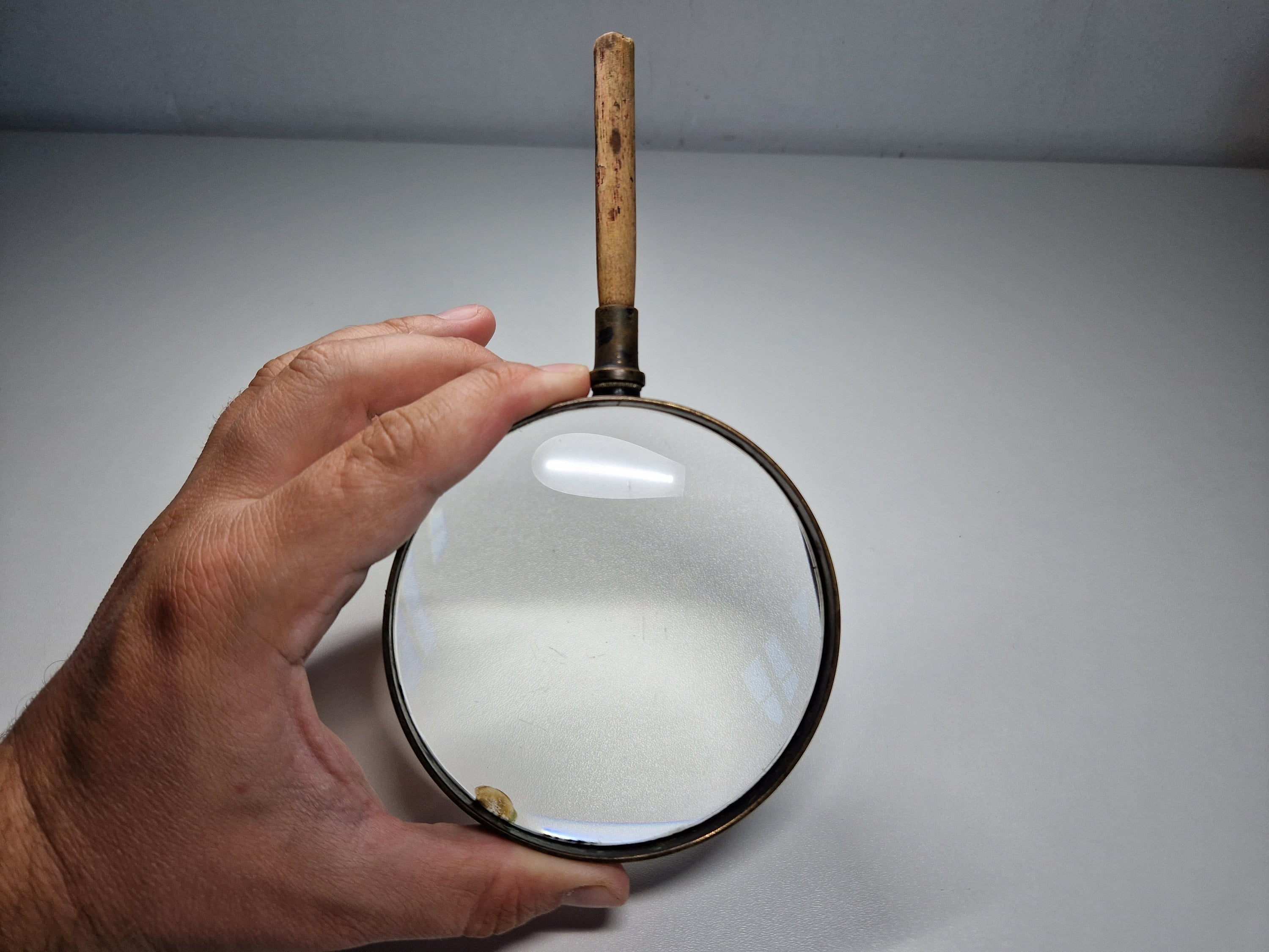 Antique Magnifying Glass, Old German Magnifier Reading Glass With ...