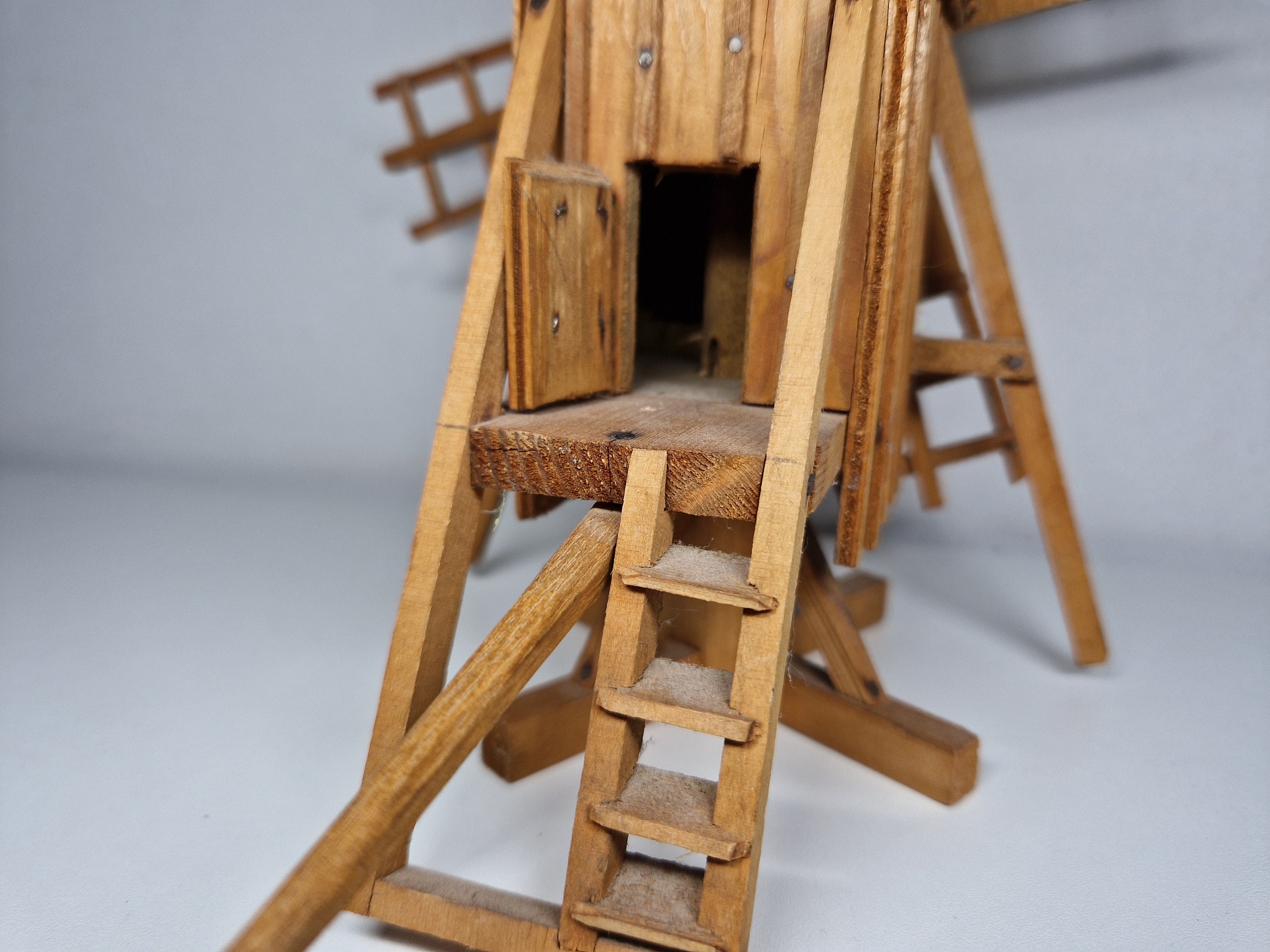 Vintage 1958 Windmill Scale Model Scandinavian Windmill Öland - Etsy