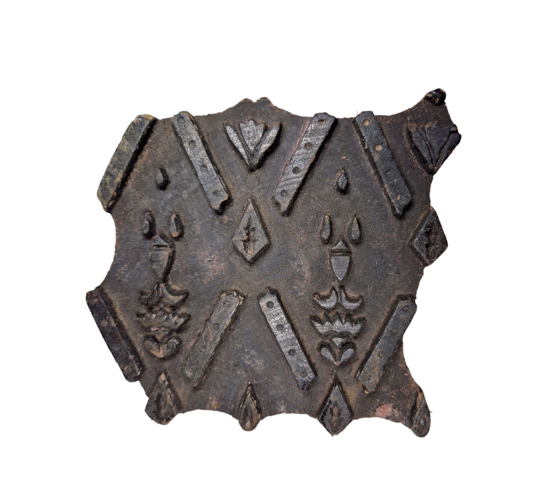 Antique Textile Stamp, Antique Printing Block, Old Wallpaper Printing ...