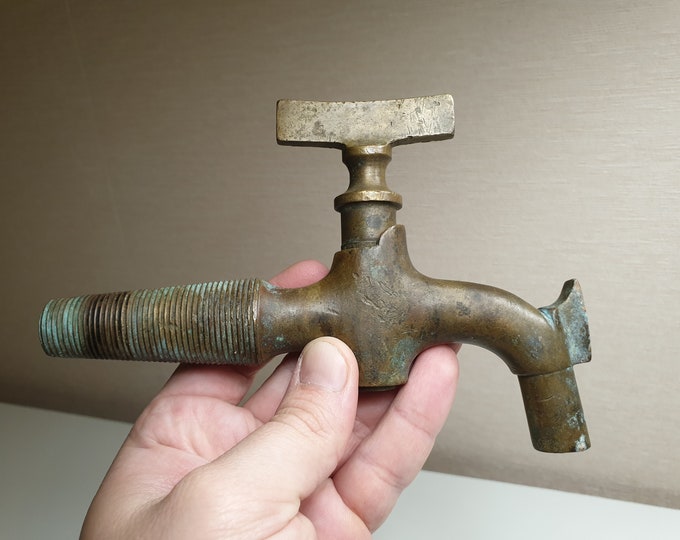 Vintage Barrel Tap Tap Wine Barrel In Bronzebrass Tap Etsy