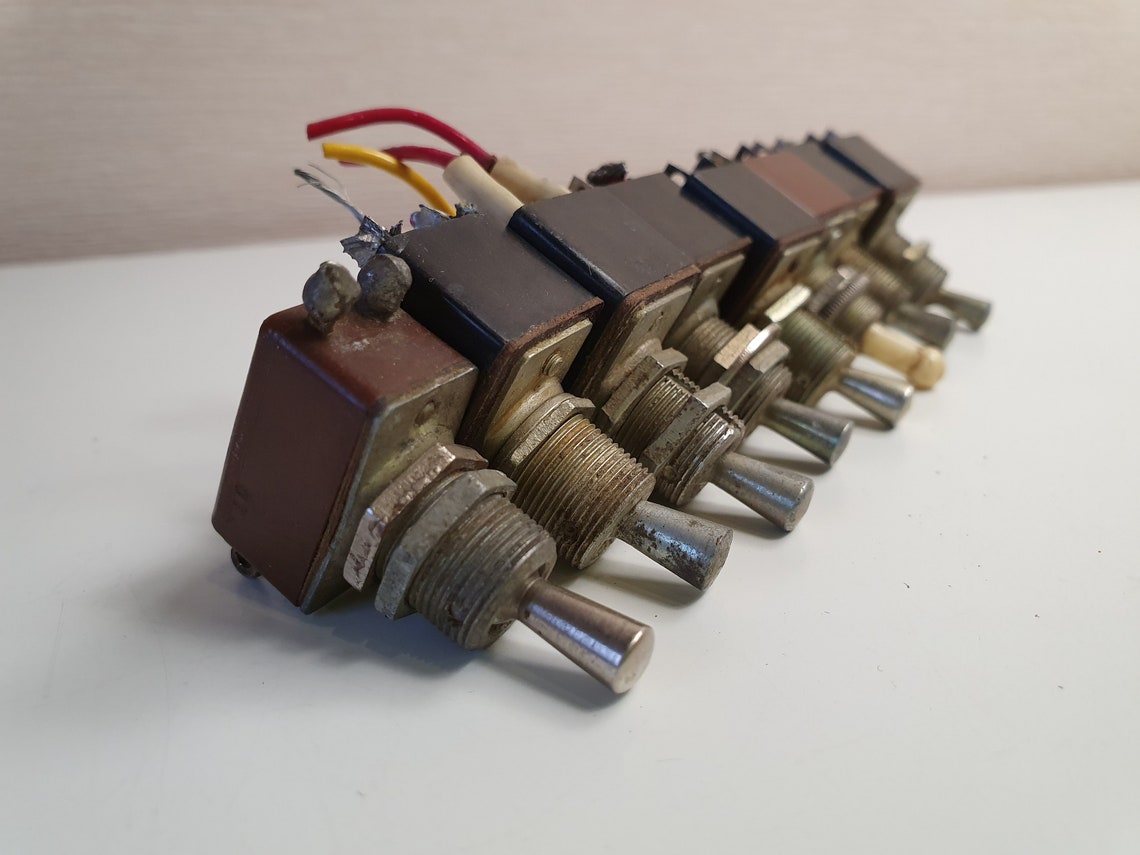 Vintage On/off Toggle Switch Set of 8 Vintage Switches Old - Etsy