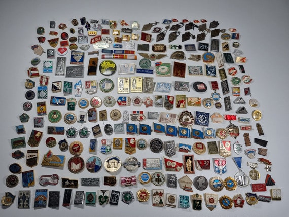 Collection of Vintage Pins and Badges Collectible Pins Rare | Etsy
