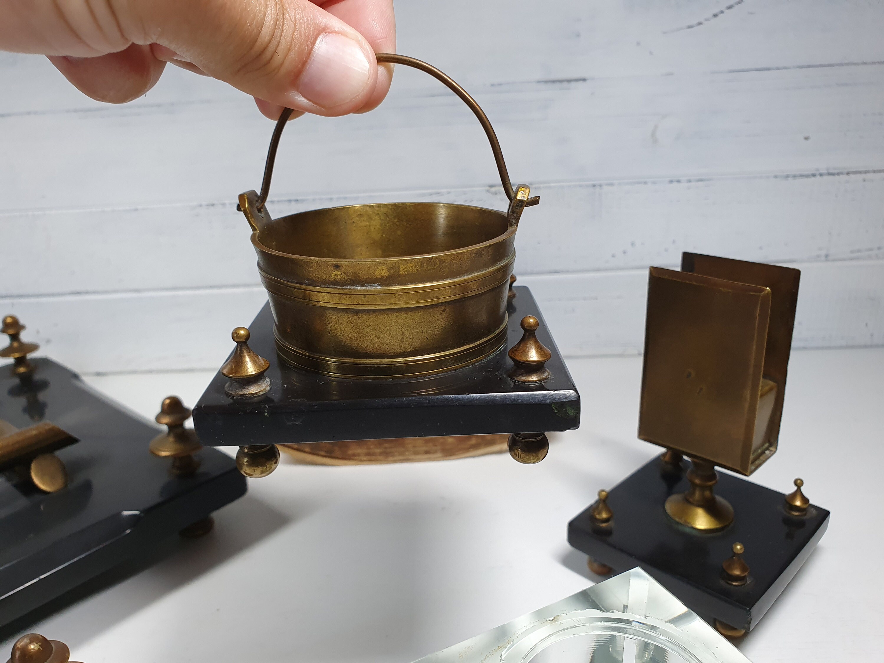 Antique Russian Empire Inkwell, Antique Imperial Russia Inkwell Desk ...