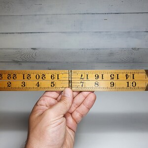 Vintage Rabone Folding Ruler Wood and Brass Metal Ruler | Etsy