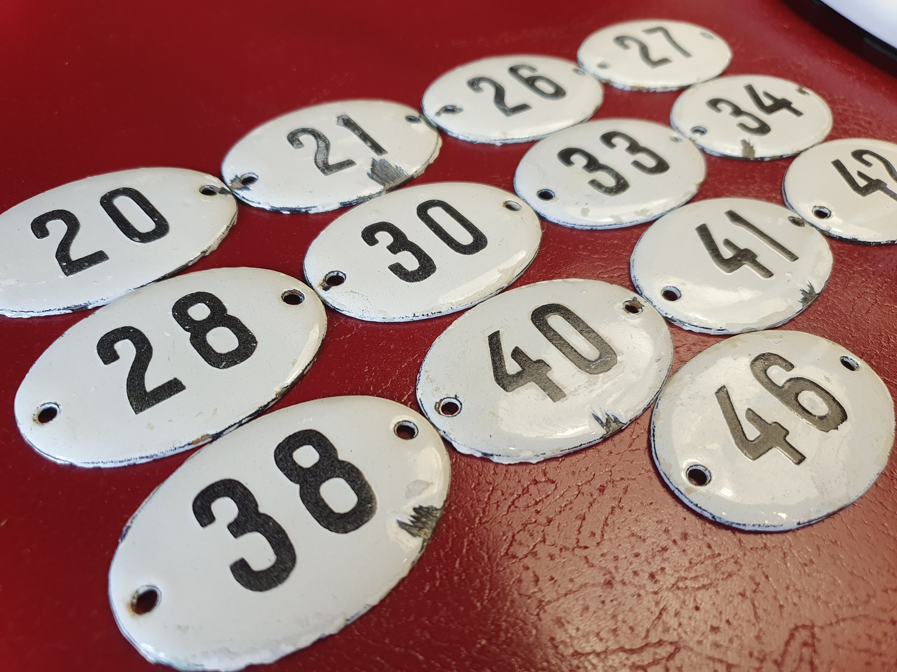 Vintage Enamel Number Porcelain Number Hotel Door Number - Etsy