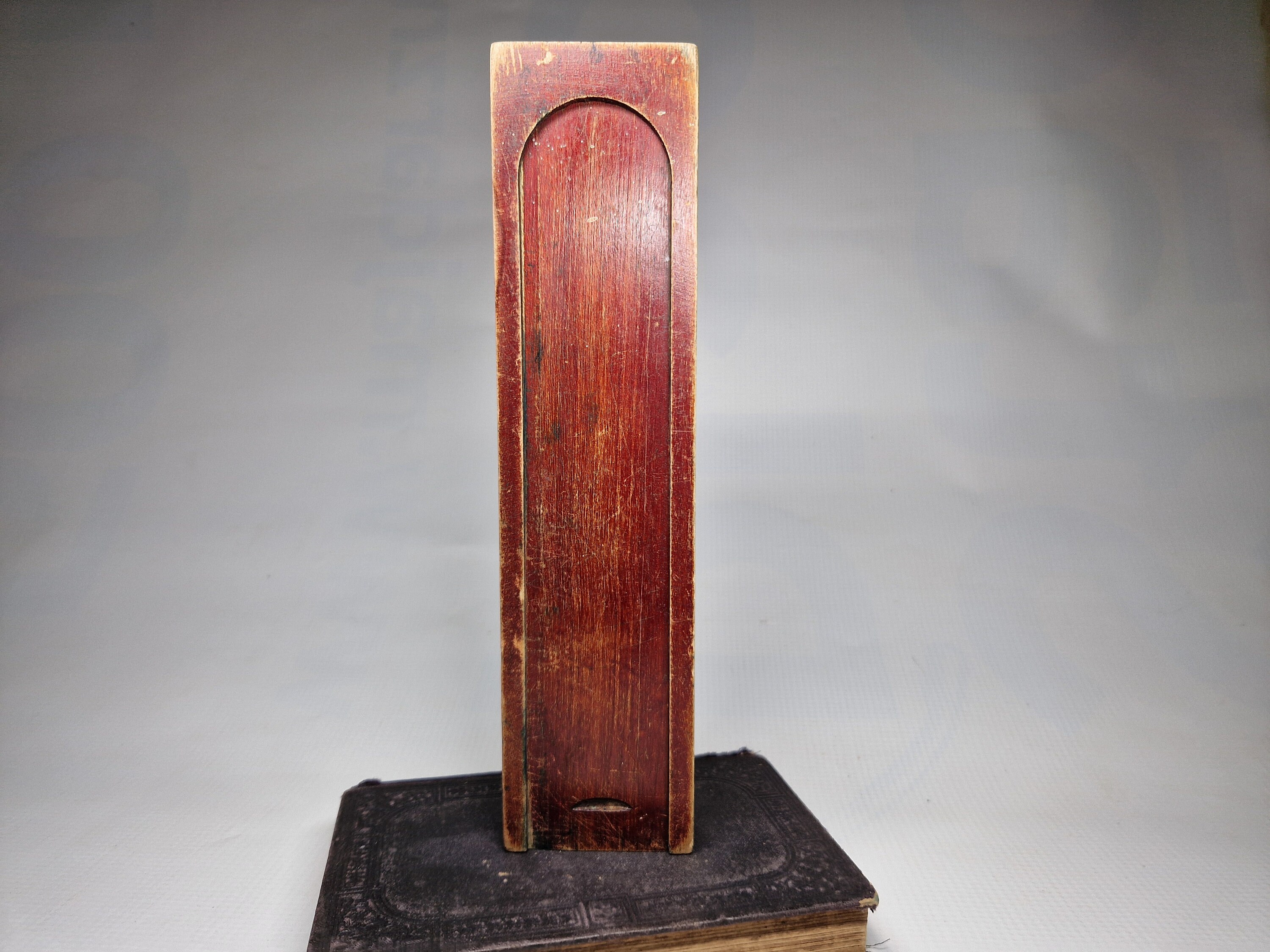 Antique Wood Pencil Box, Primitive School Box With Sliding Lid, Vintage ...