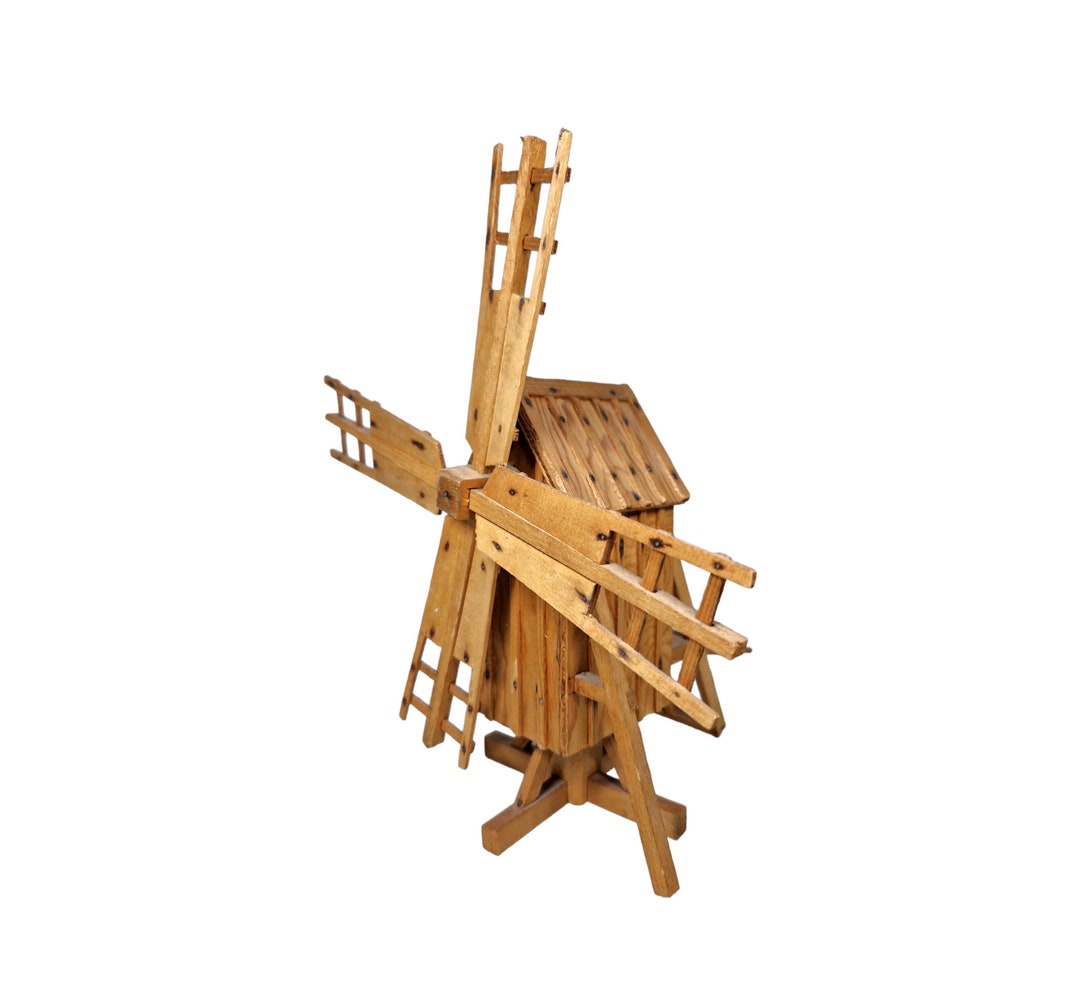 Vintage 1958 Windmill Scale Model, Scandinavian Windmill Öland Denmark ...