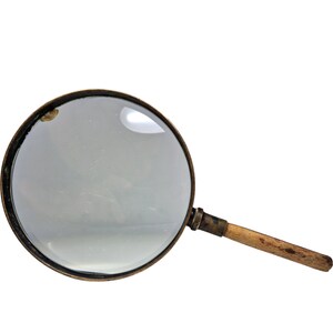 Antique Magnifying Glass, Old German Magnifier Reading Glass With ...