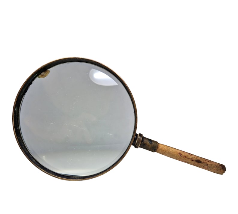 Antique Magnifying Glass, Old German Magnifier Reading Glass With ...
