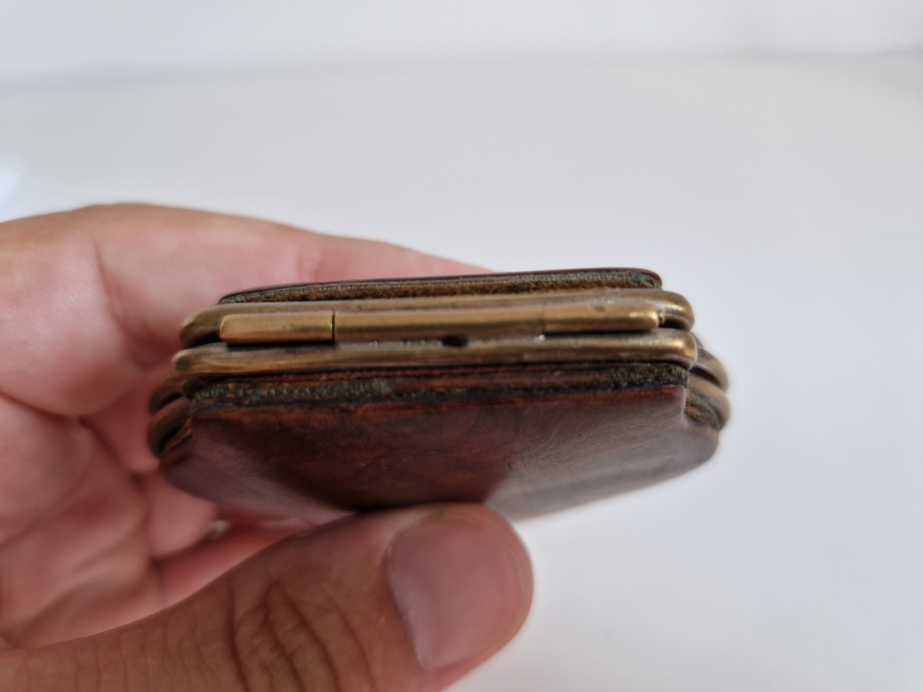 Antique Wallet From Wood, Antique Coin Wallet, French Small Wallet ...