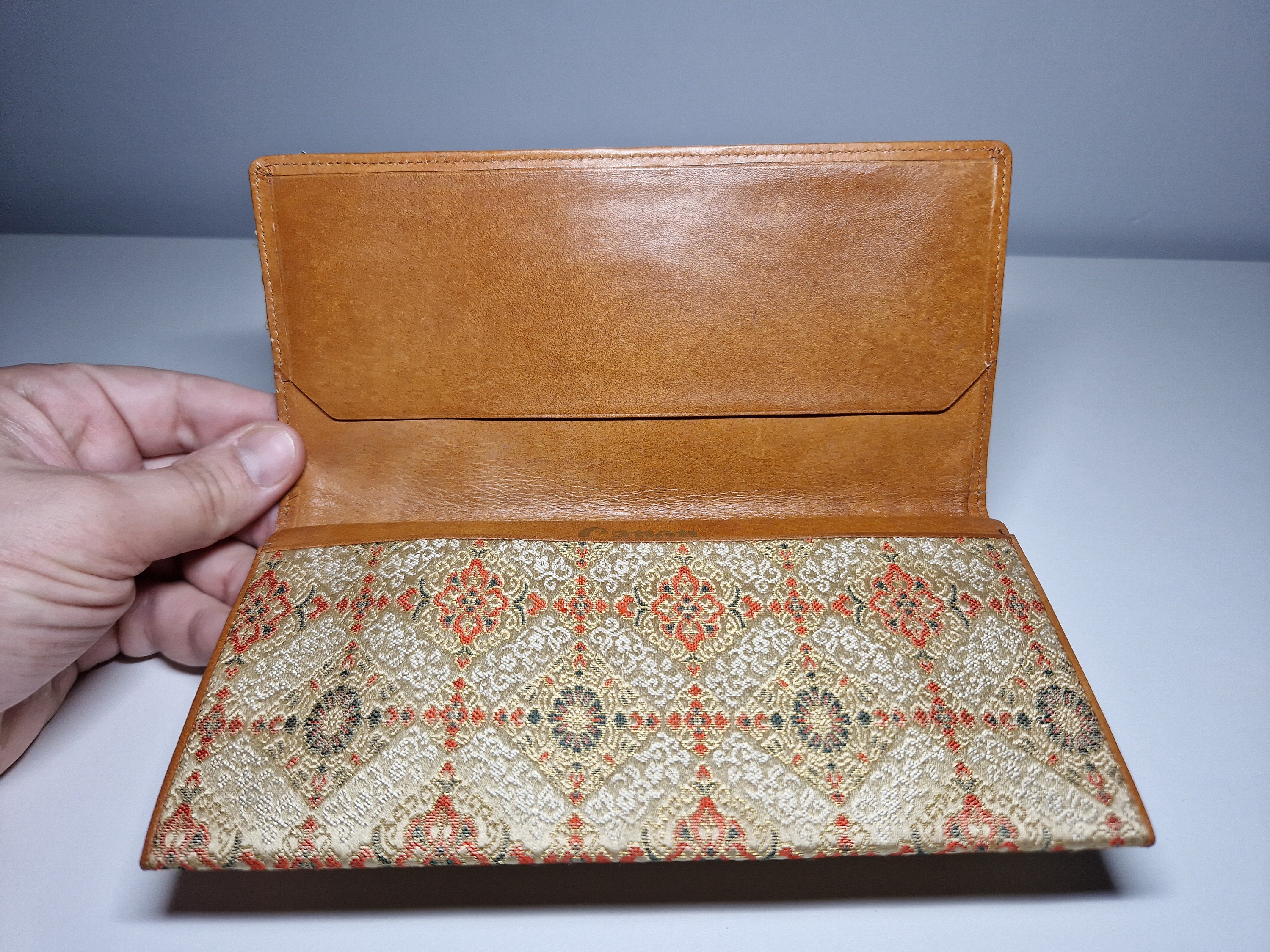 Vintage Japanese Tea Ceremony Wallet, Vintage Canon Wallet, Made in ...