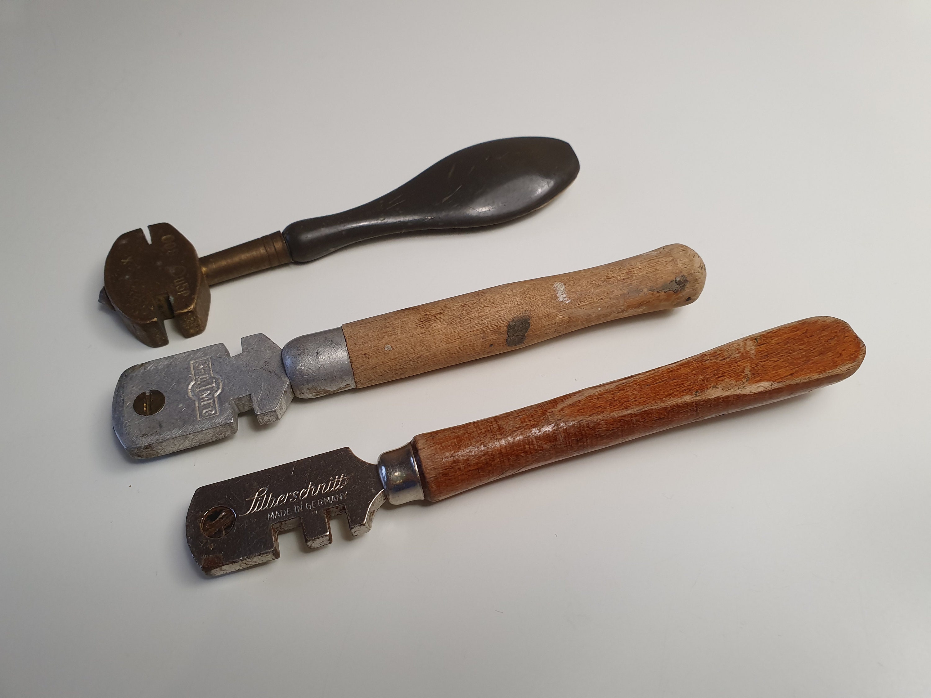 3 Vintage glass cutters. glass cutters with handle made in | Etsy
