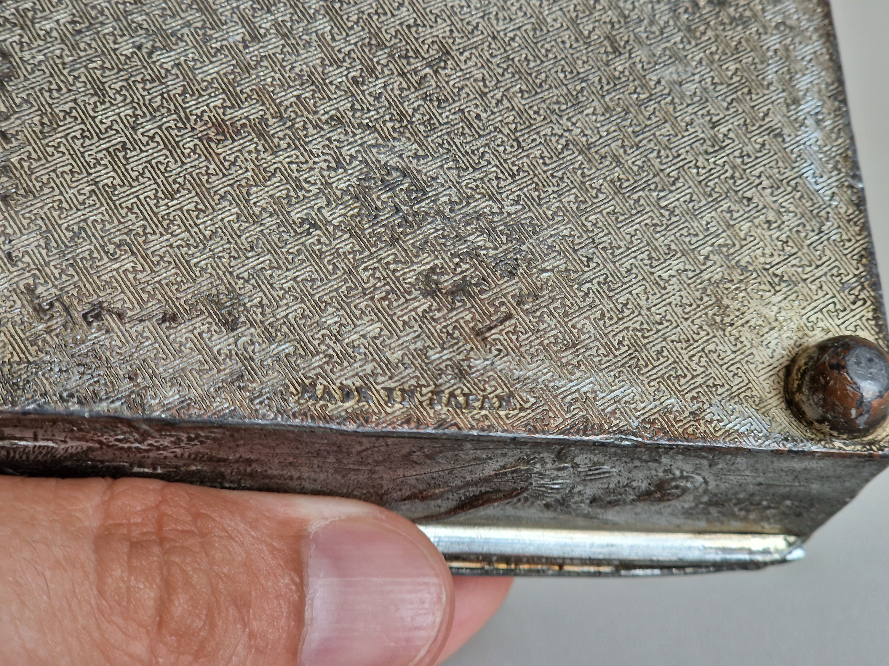 Made in Japan Metal Trinket Box, Japanese Jewelry Trinket Box, Silver ...