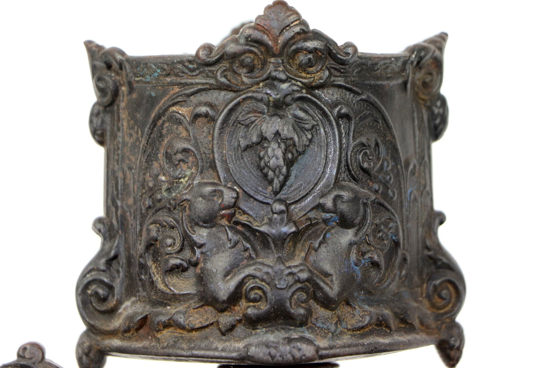 Antique Smoking Set, Tobacco Cigar Multi-piece Smoking Set Made of Solid Cast Metal, Antique ...