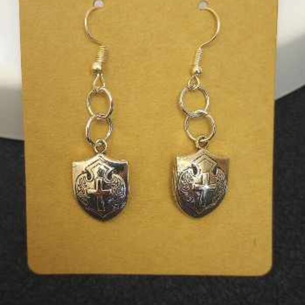 Shield Earrings - Etsy