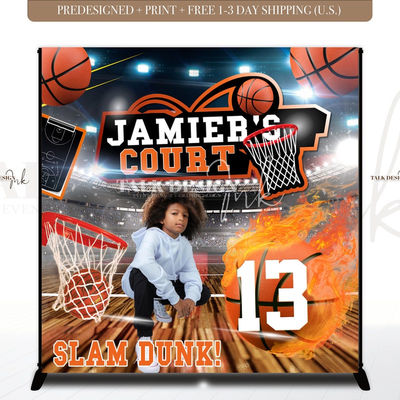 Basketball Backdrop - Etsy