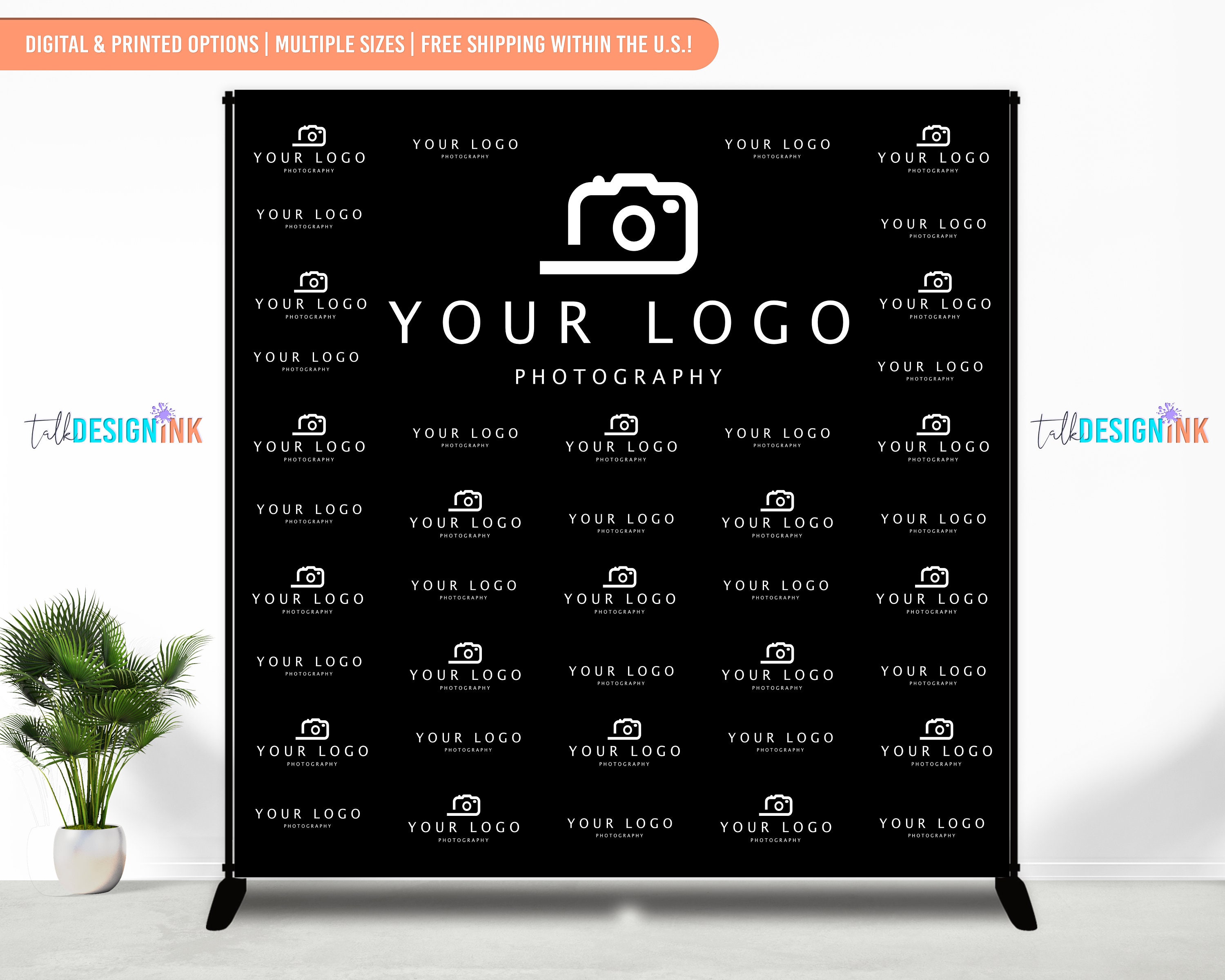 Custom Logo Backdrop Step and Repeat Banner Custom - Etsy