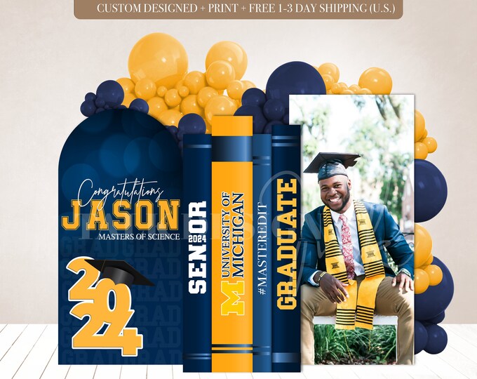 Contoured Graduate Sign Graduate Photo Board Senior 2024 Photo Board ...