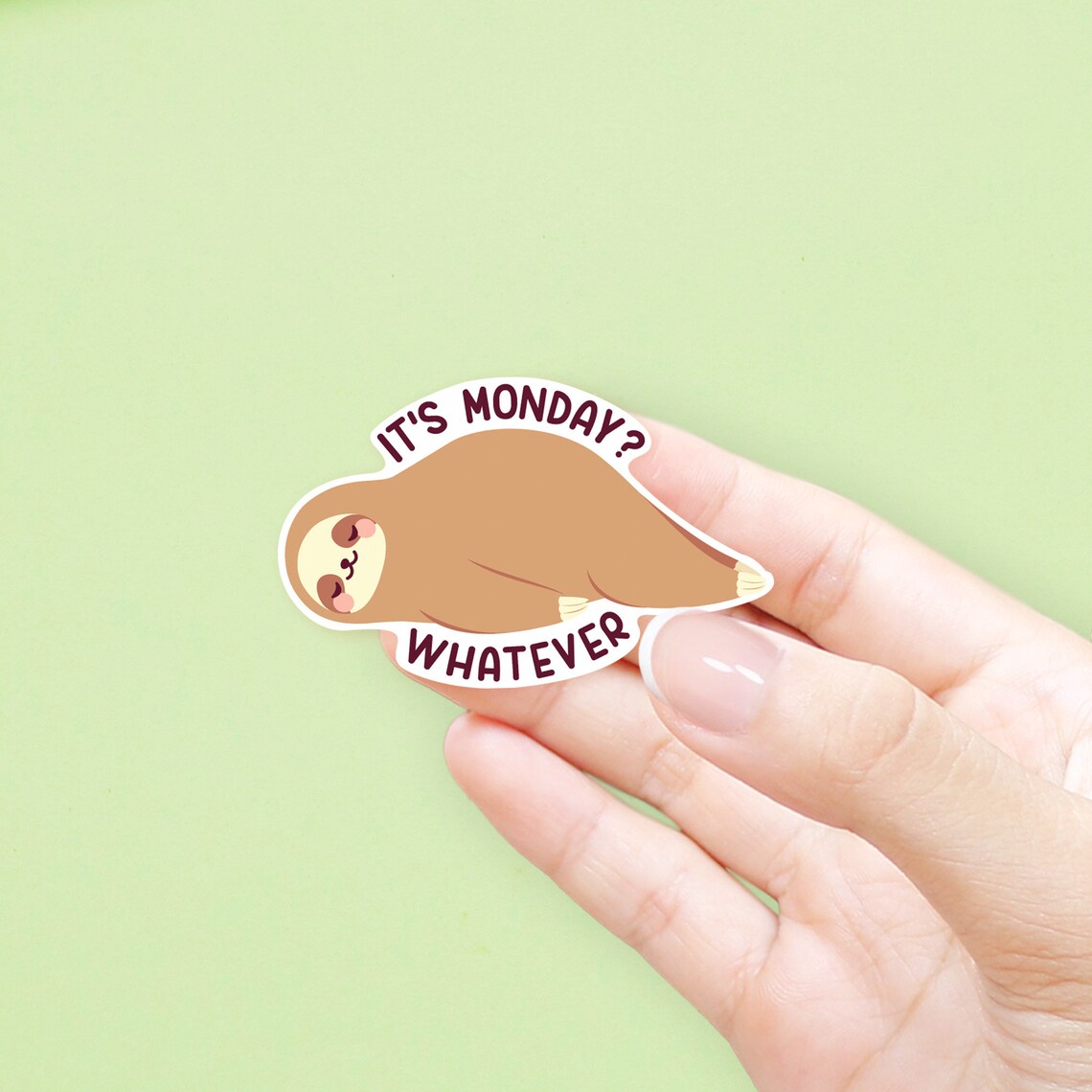 Sloth Stickers Cute Sloth Sticker Set Sticker Pack Cute - Etsy