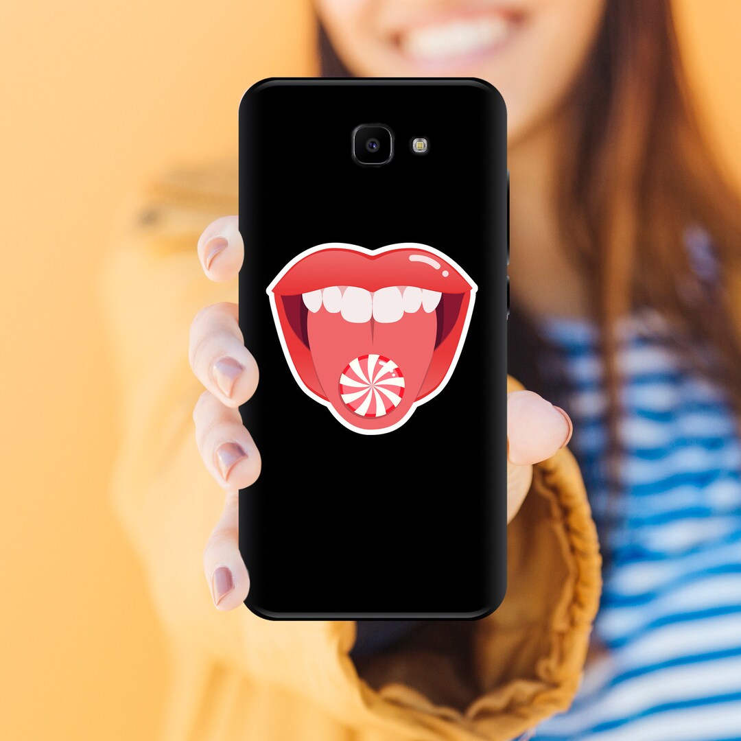 Sticker Mouth Tongue Candy Red Lips Fun 90s Stickers - Etsy