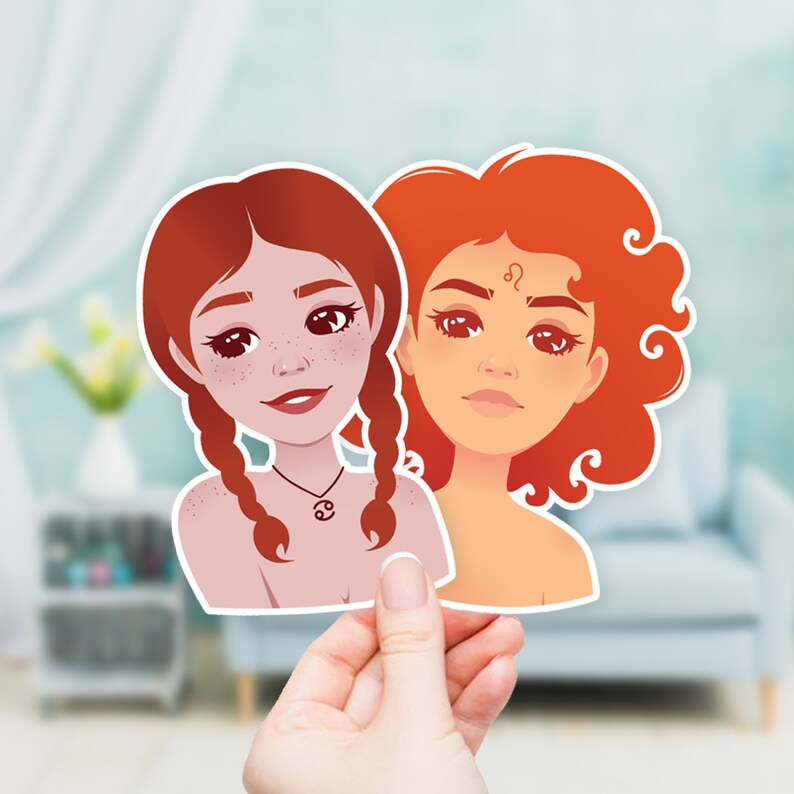 Zodiac Sign Stickers Aries, Taurus, Gemini, Cancer, Leo, Virgo, Libra ...