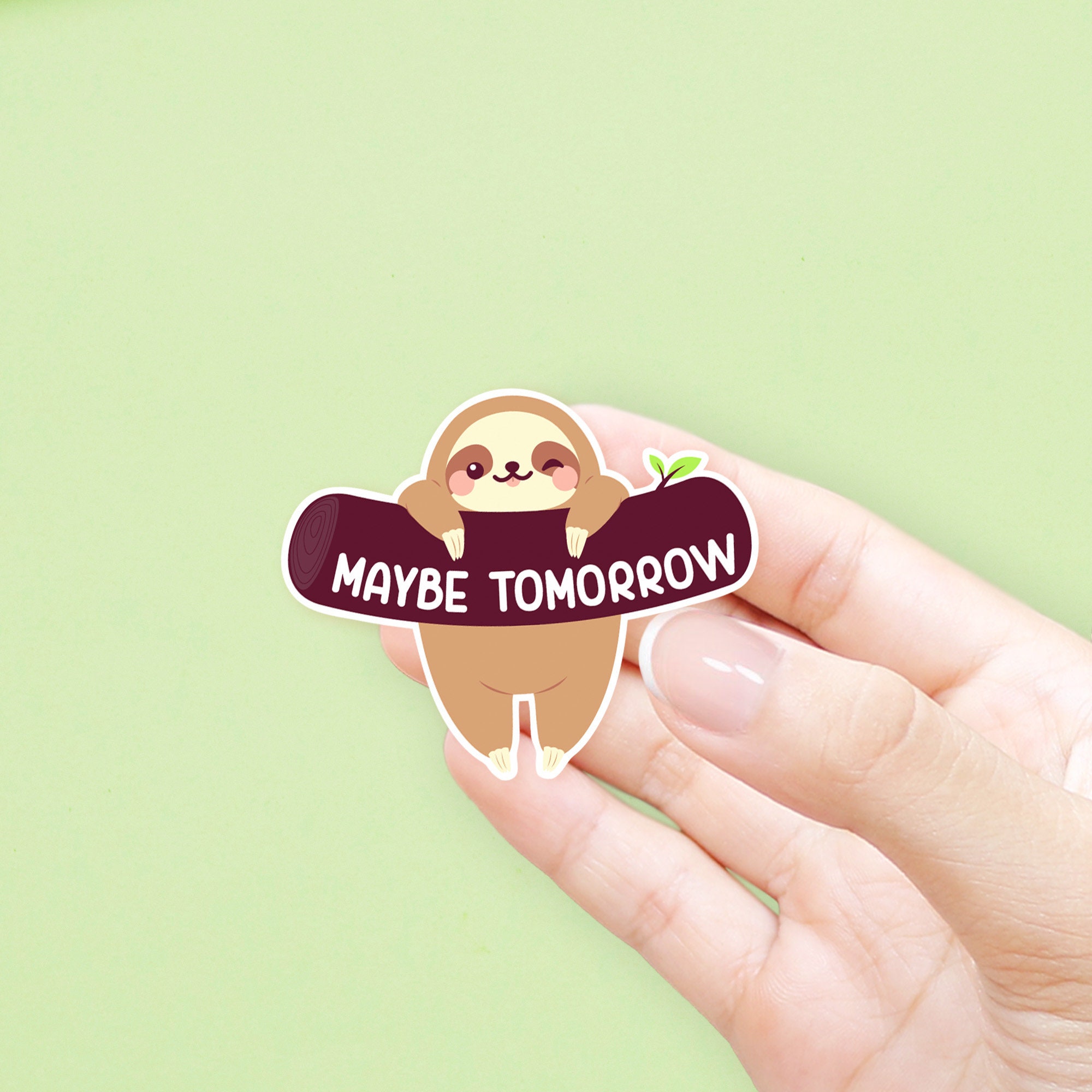 Sloth Stickers Cute Sloth Sticker Set Sticker Pack Cute - Etsy