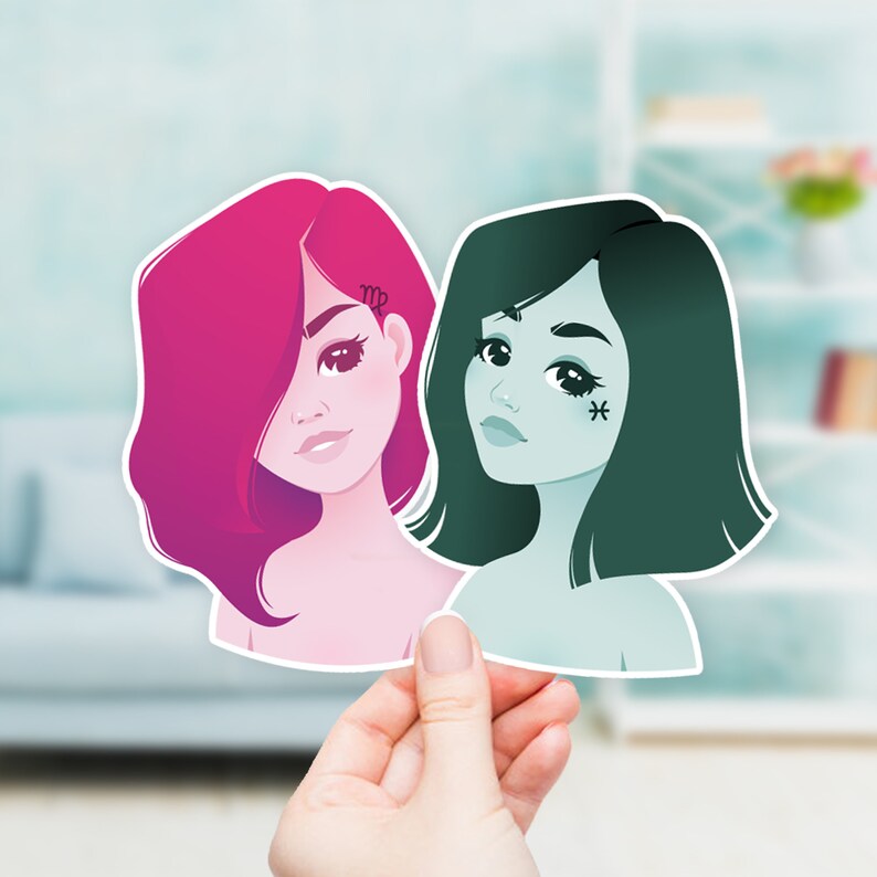 Zodiac Sign Stickers Aries, Taurus, Gemini, Cancer, Leo, Virgo, Libra ...