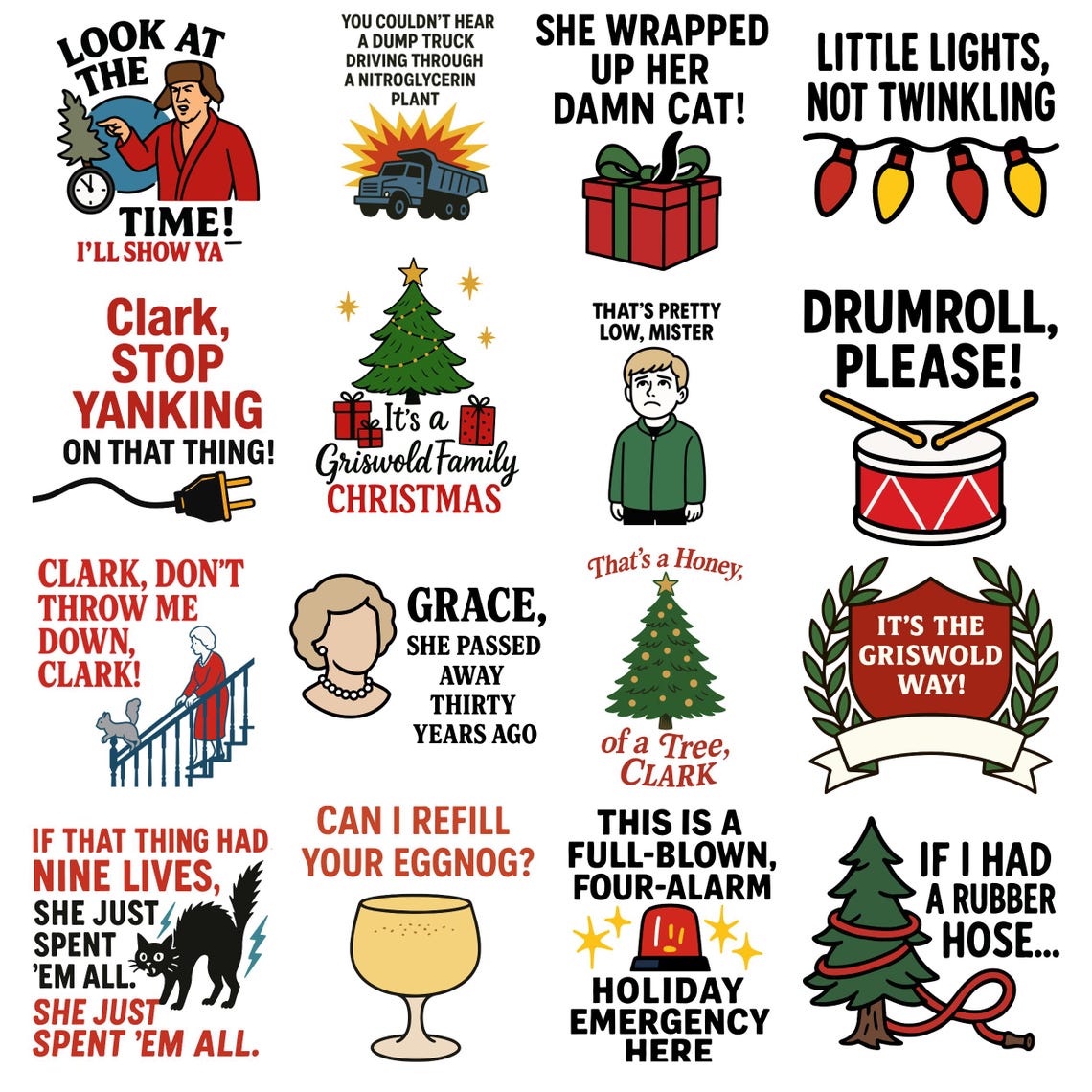 Christmas Vacation SVG Bundle | You Serious Clark?, Merry Clarkmas ...