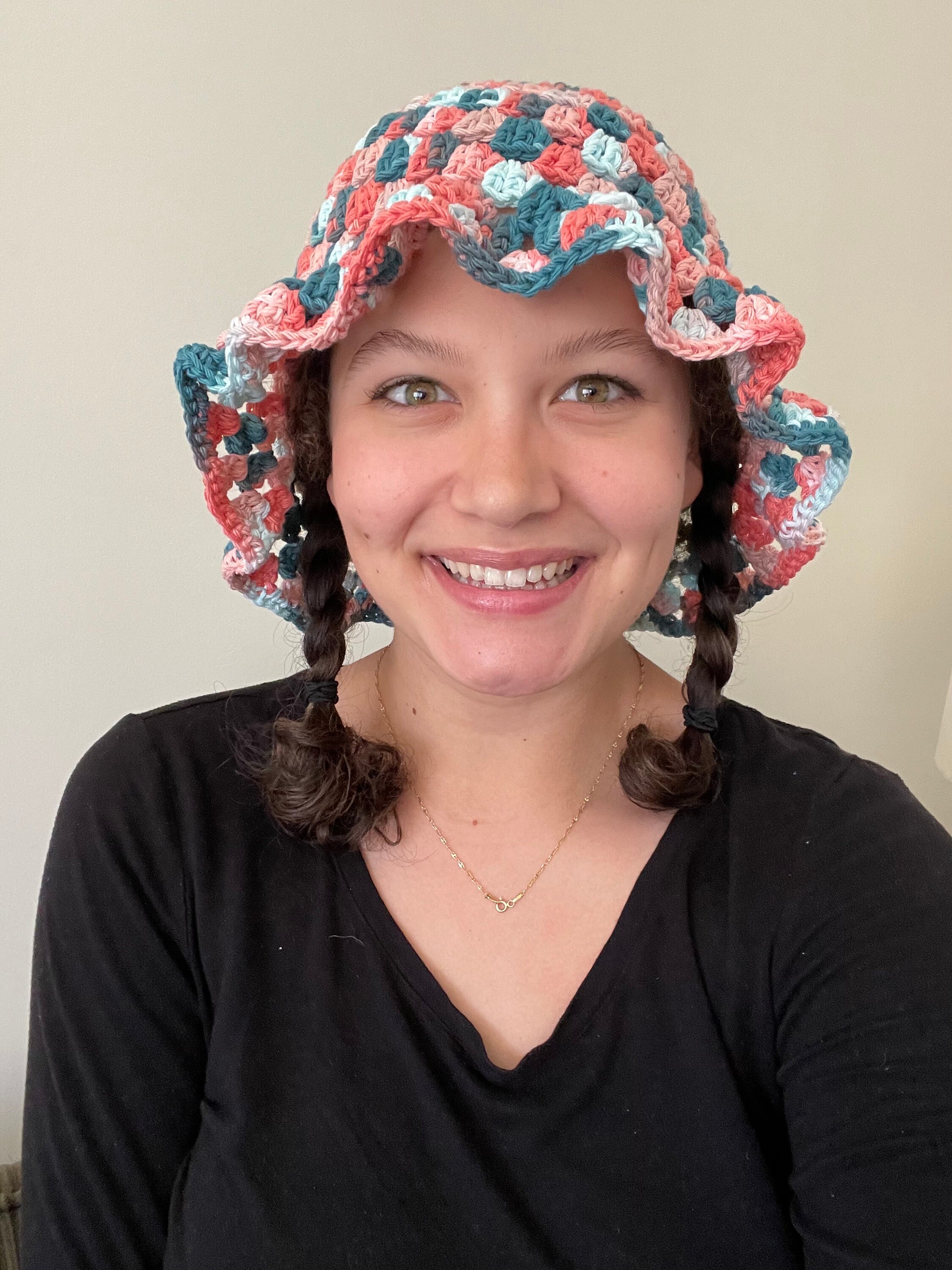 Bucket Hat Crochet Hat Granny Stitch Bucket Hat - Etsy