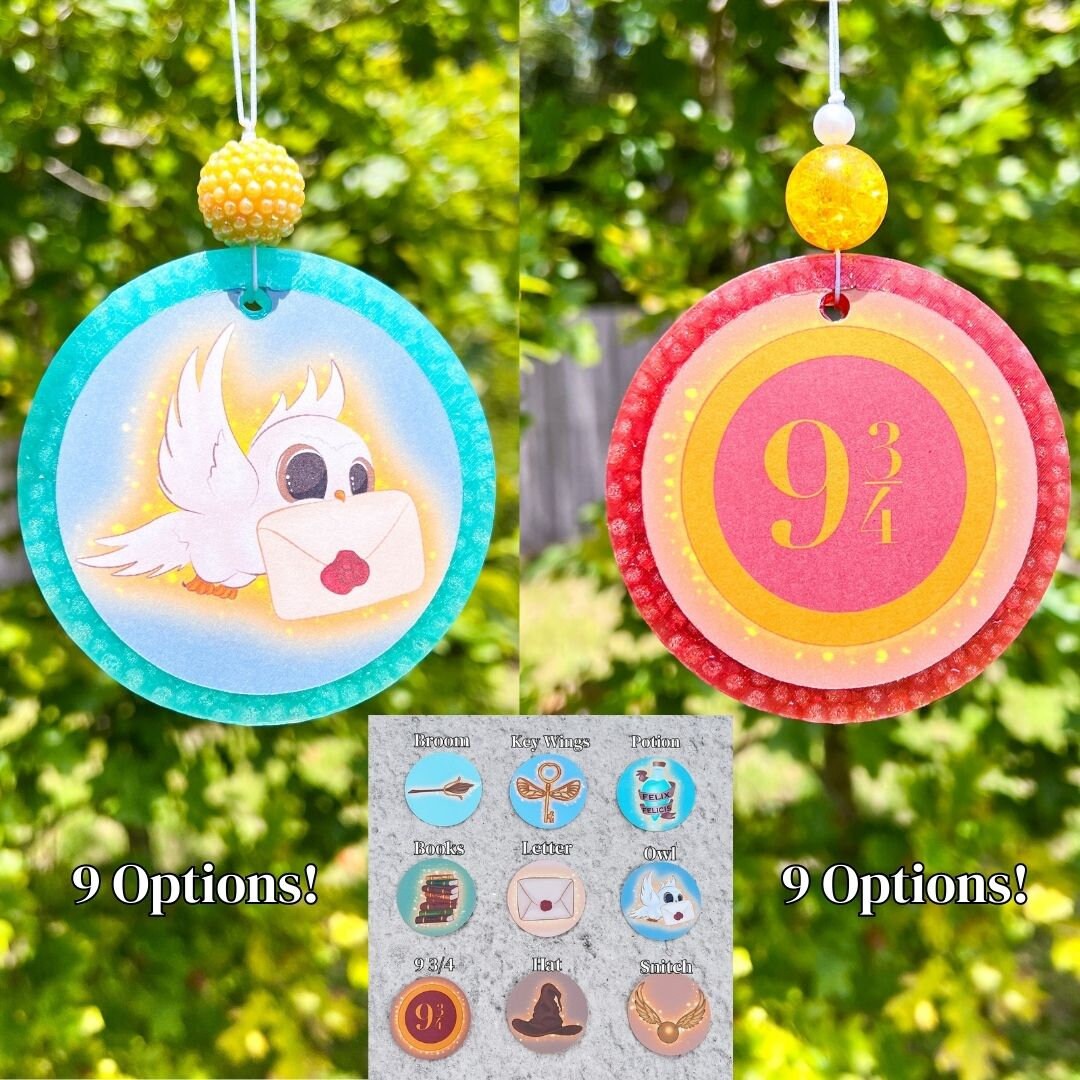 Wizard Cardstock Freshies, 9 Design Options, HP Car Freshies - Etsy