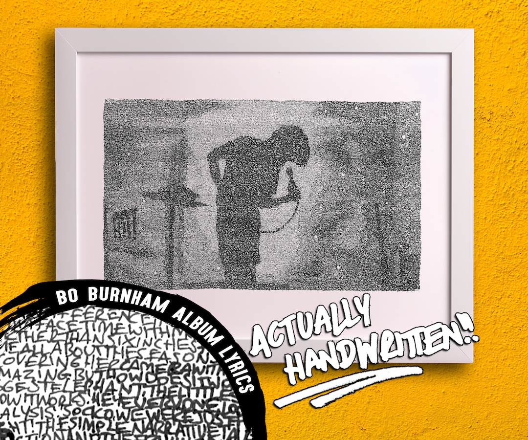 Bo Burnham - Inside - Handwritten Album Lyrics Poster Art - Etsy