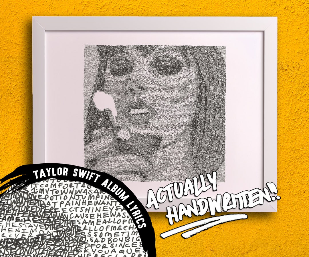 Taylor Swift Midnights Handwritten Album Lyrics Poster Art - Etsy