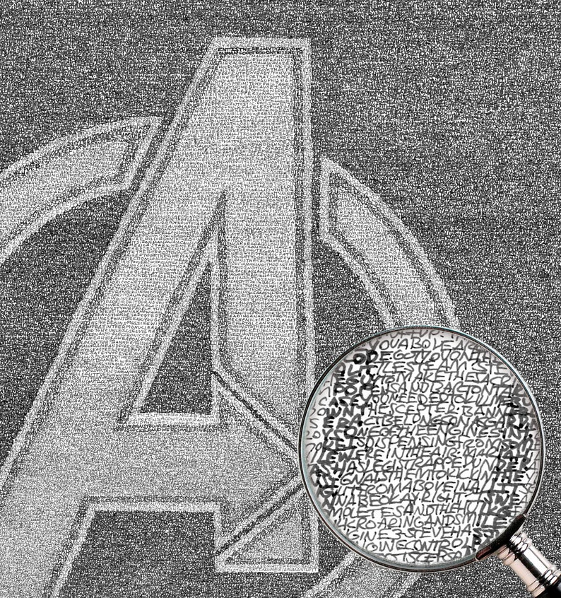 The Avengers - Handwritten Screenplay Poster Art - Etsy