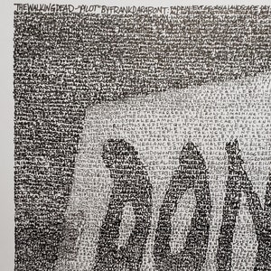 The Walking Dead - Pilot Episode - Handwritten Screenplay Poster Art - Etsy