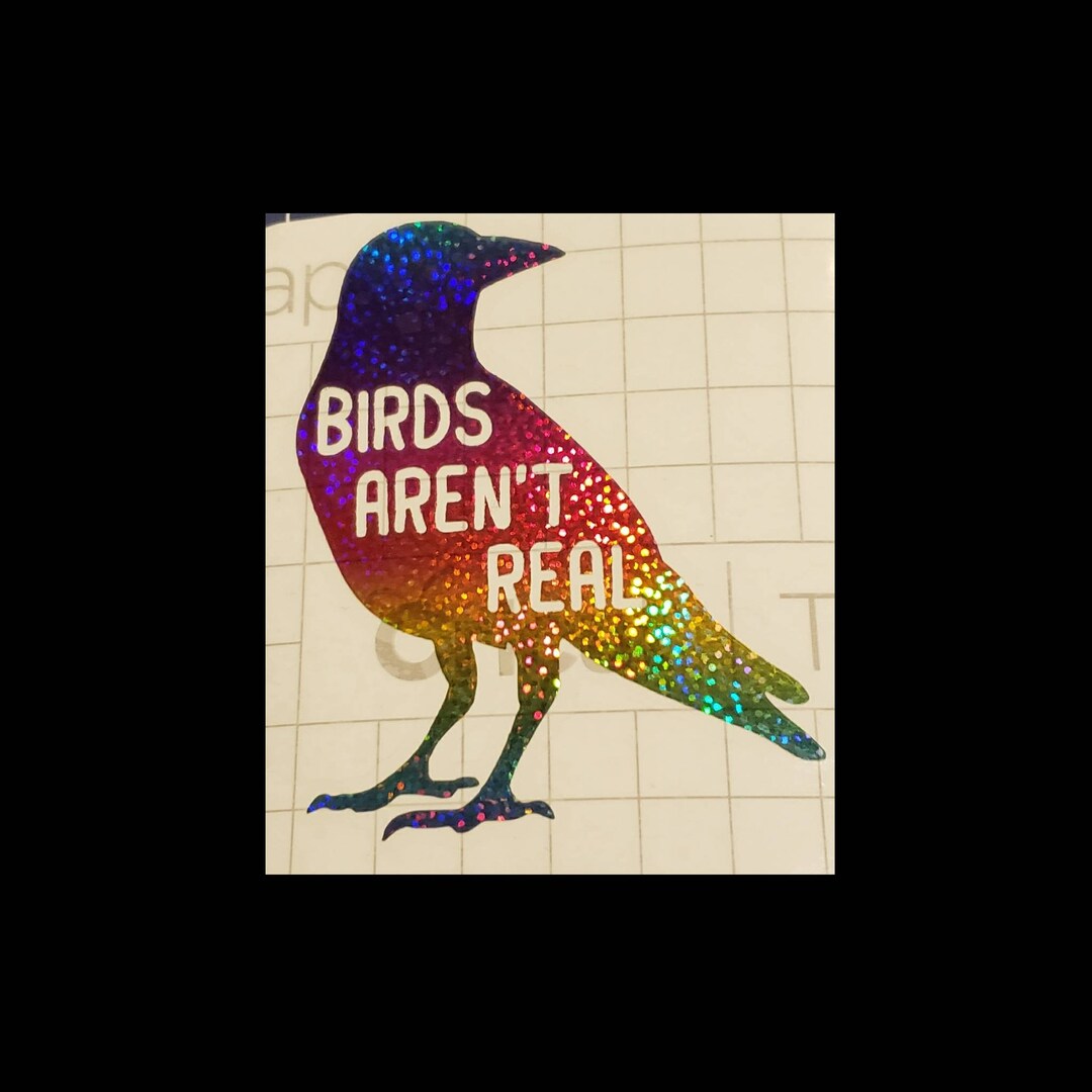 Crow Decal Birds Aren't Real - Etsy