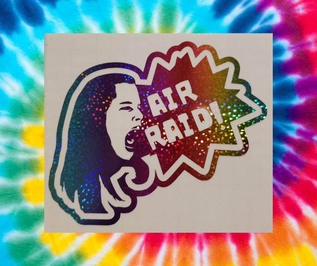 Dazed and Confused AIR RAID Vinyl Sticker, Comes With a Duplicate Decal ...