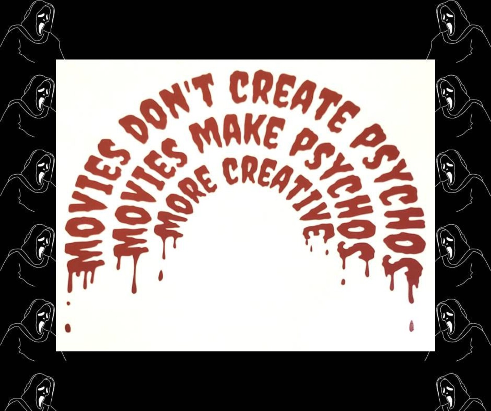 Scream Vinyl Decal, Billy Loomis, Movie Quote "movies Don't Create ...