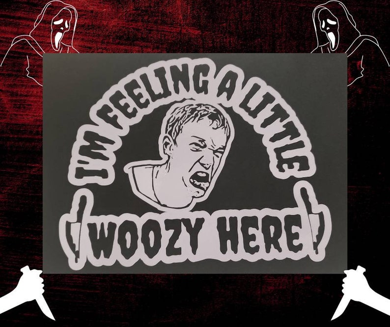 Scream Vinyl Decal Stu Macher Movie Quote i'm - Etsy