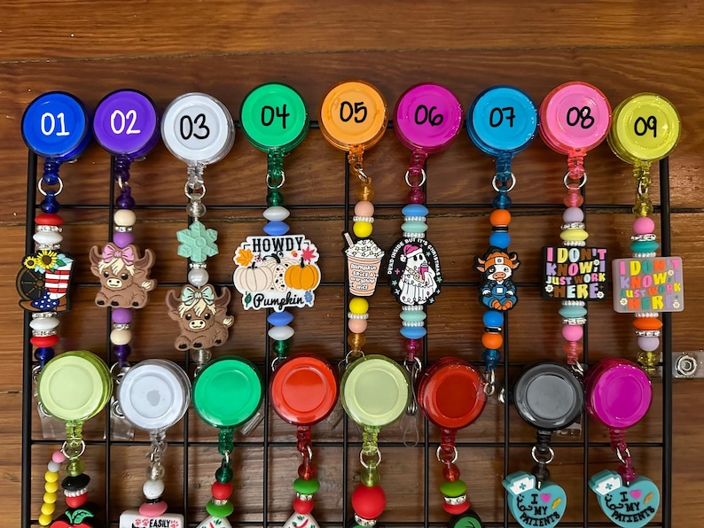Beaded Badge Reels - Etsy