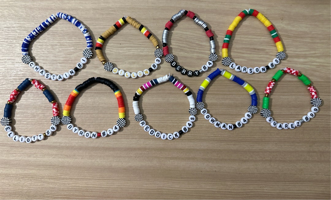 Darlington Throwback Weekend 2024 Handmade Stretchy Beaded Bracelets - Etsy