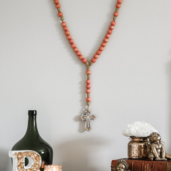 Large Wall Rosary - Etsy