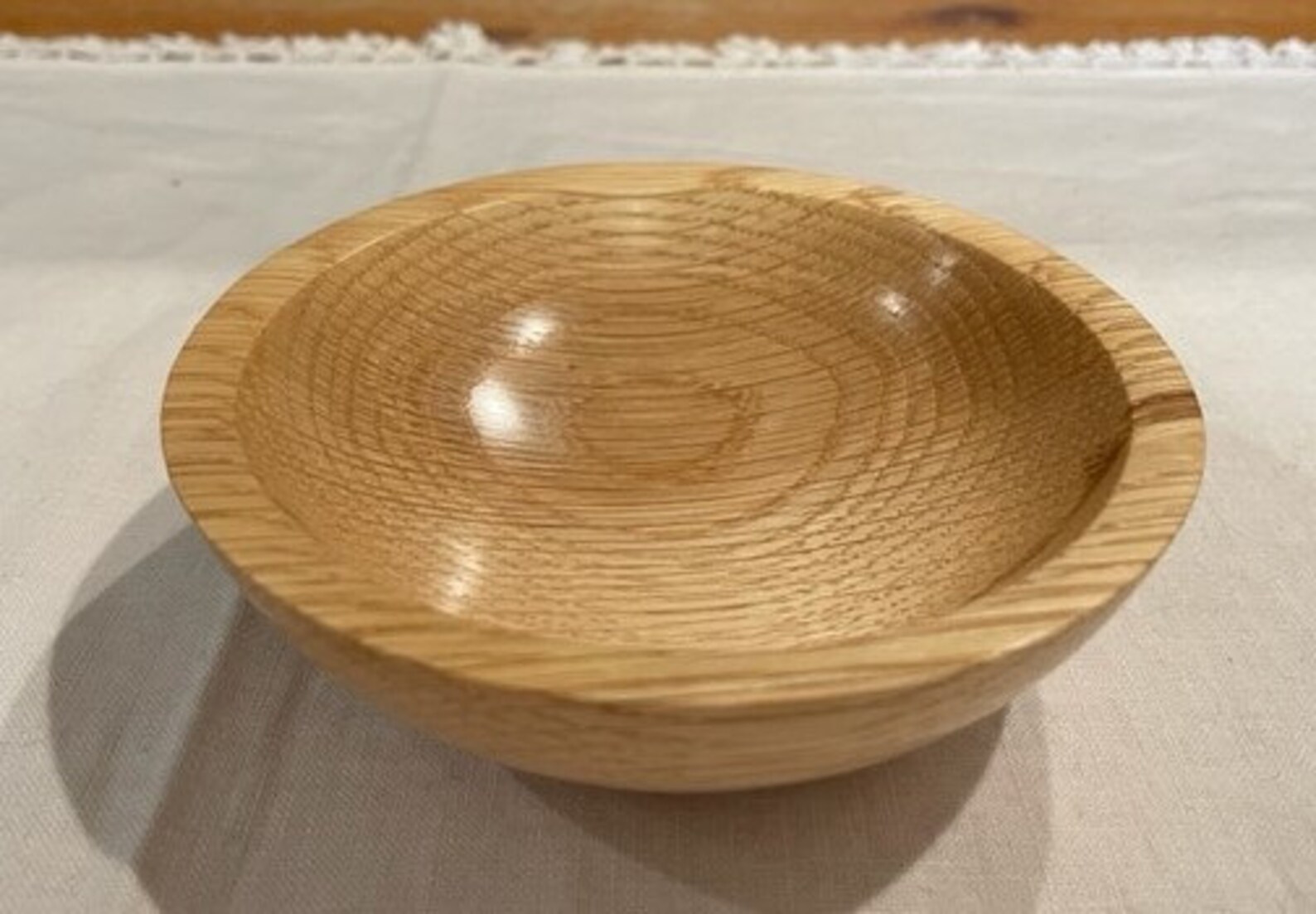 White Oak Wood Bowl, Valley Oak Wood Bowl, Figured Oak, Candy Dish ...