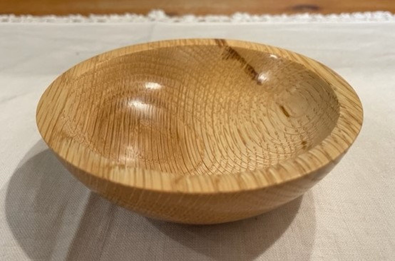 White Oak Wood Bowl, Valley Oak Wood Bowl, Figured Oak, Candy Dish ...