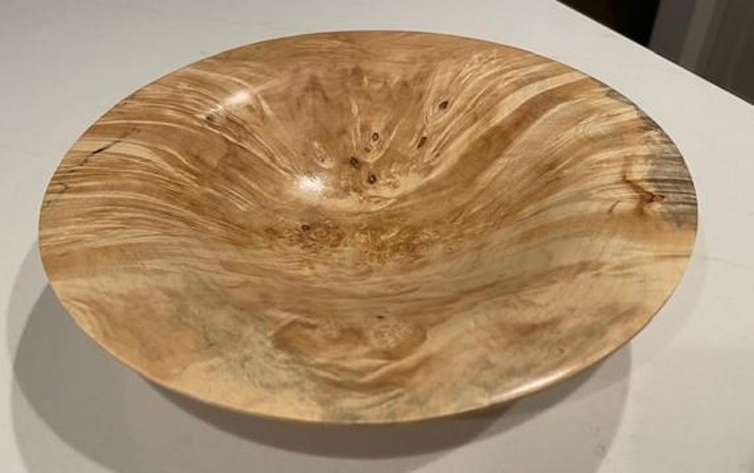 Box Elder Burl Wood Bowl, Beautiful Burl Wood, Convex Shape, Hand ...