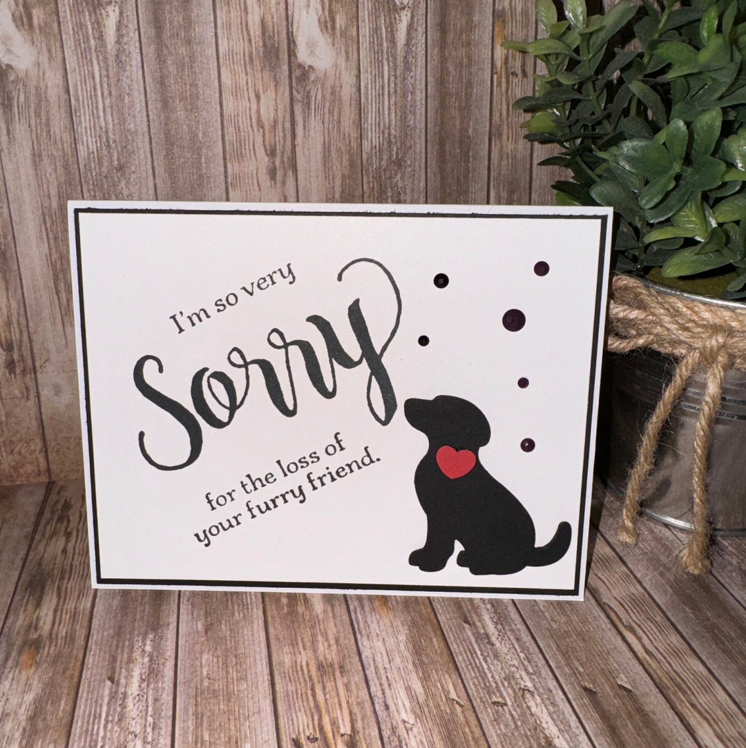 Loss of Furry Friend, Loss of Pet, Sympathy for Loss of Dog - Etsy