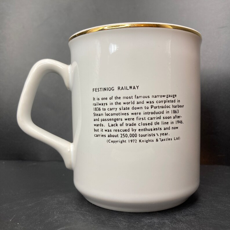 Vintage Festiniog Railway and It’s History Ceramic Mug Made in England ...