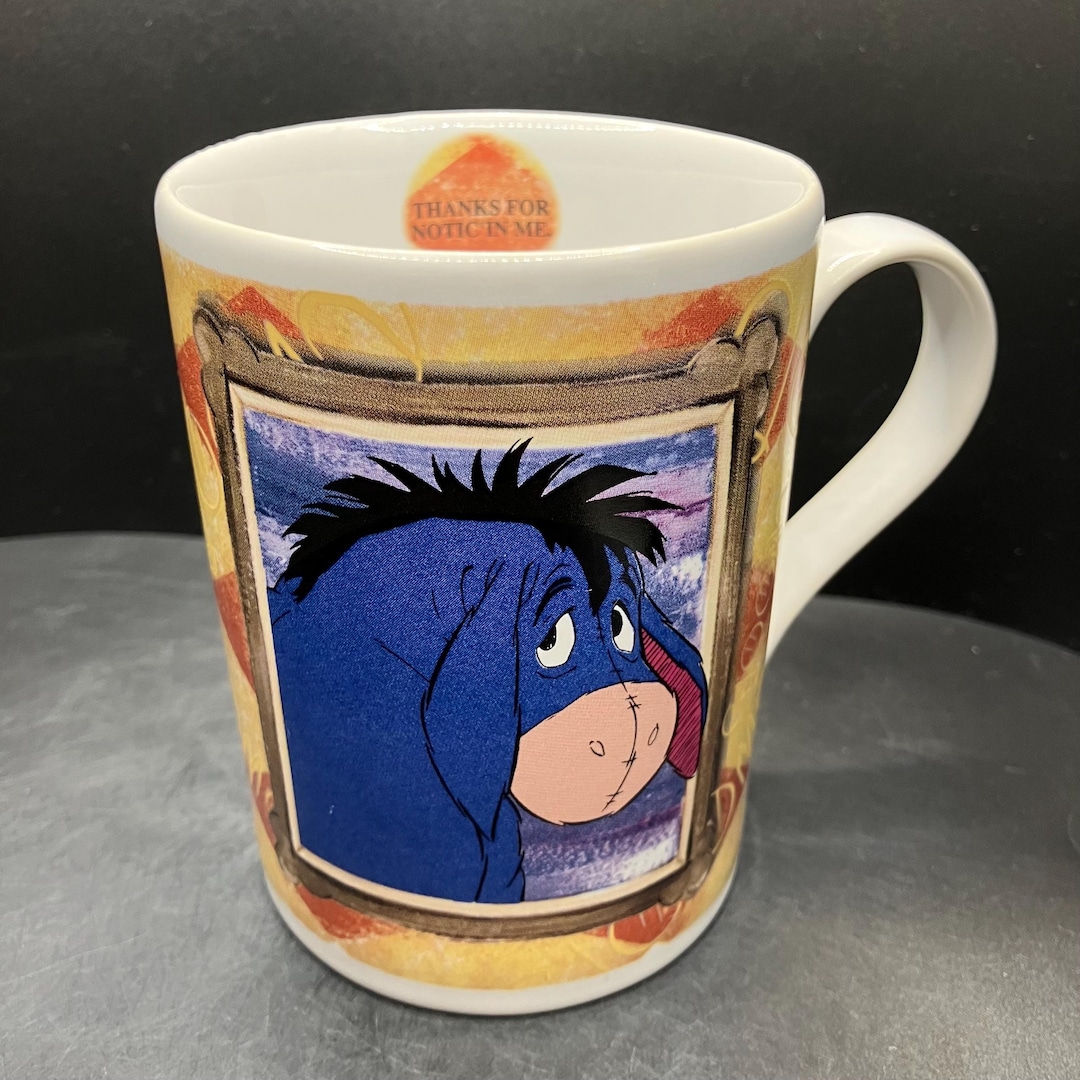 Vintage Disney Eeyore in Picture Frame Thanks for Notic’in Me Ceramic ...